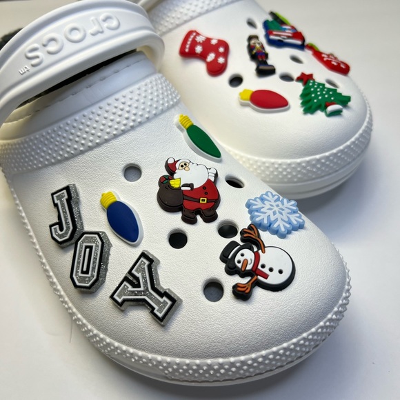 CROCS | Accessories | Christmas Holiday Crocs Shoe Charms 6pcs W Led ...